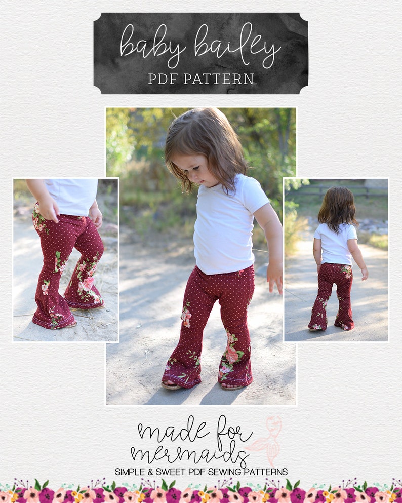 Baby Bailey Bell Bottoms Pattern - Etsy