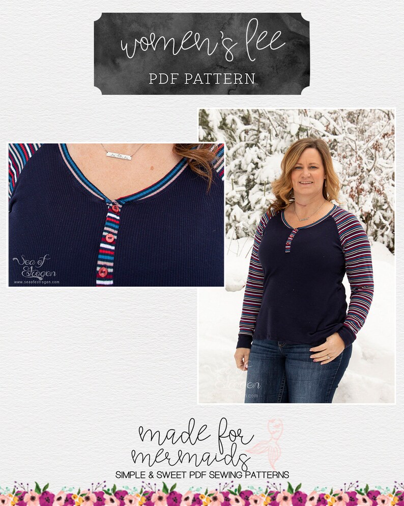 Women’s Lee Raglan PDF Sewing Pattern - Etsy