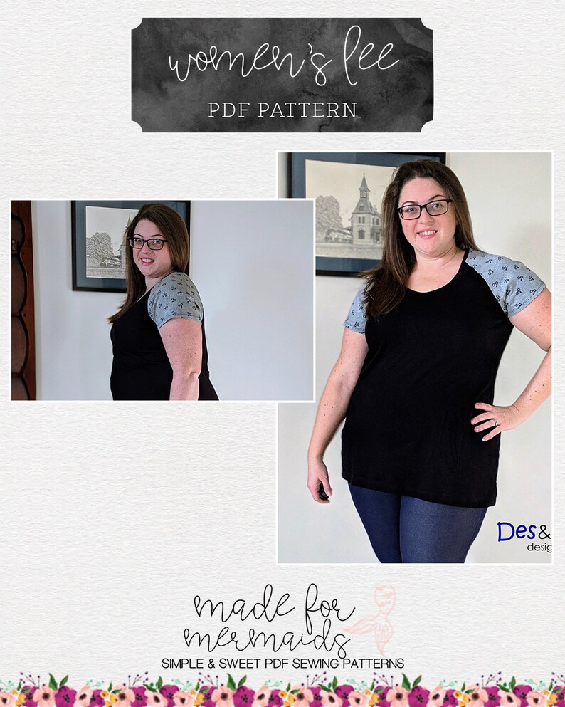 Women’s Lee Raglan PDF Sewing Pattern - Etsy