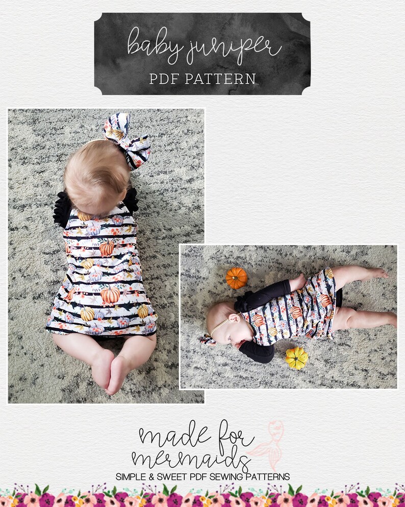 Baby Juniper Jumper PDF Sewing Pattern Sizes Newborn-18/24 Months - Etsy