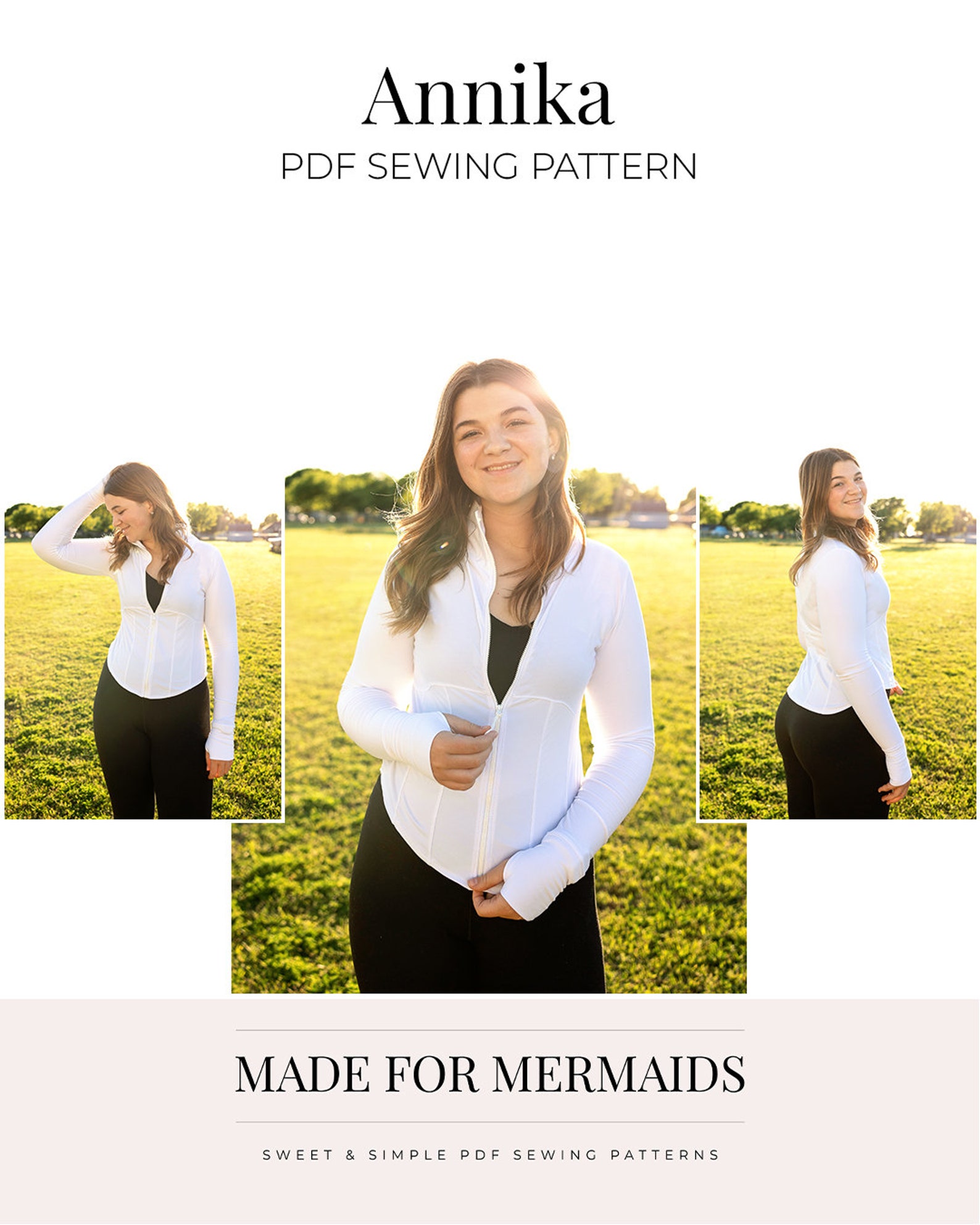 Barbelle Collection: Annika Sporty Jacket PDF Sewing Pattern - Etsy