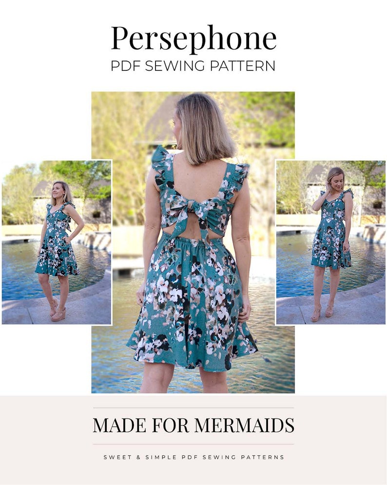 Persephone Crop, Peplum, Mini, Dress & Midi PDF Sewing Pattern - Etsy