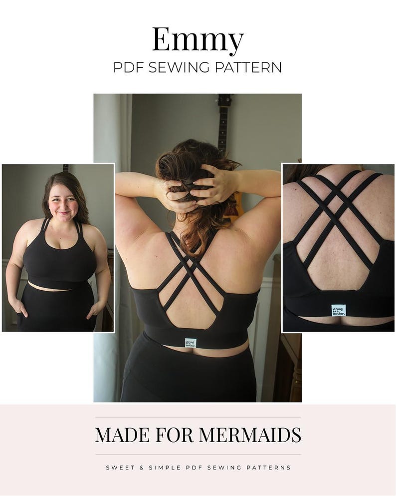 Barbelle Collection: Emmy Sports Bra & Longline PDF Sewing Pattern - Etsy