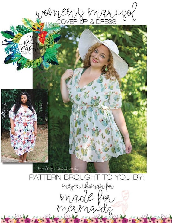 Resort Collection Womens Marisol Cover-up & Dress PDF Sewing | Etsy