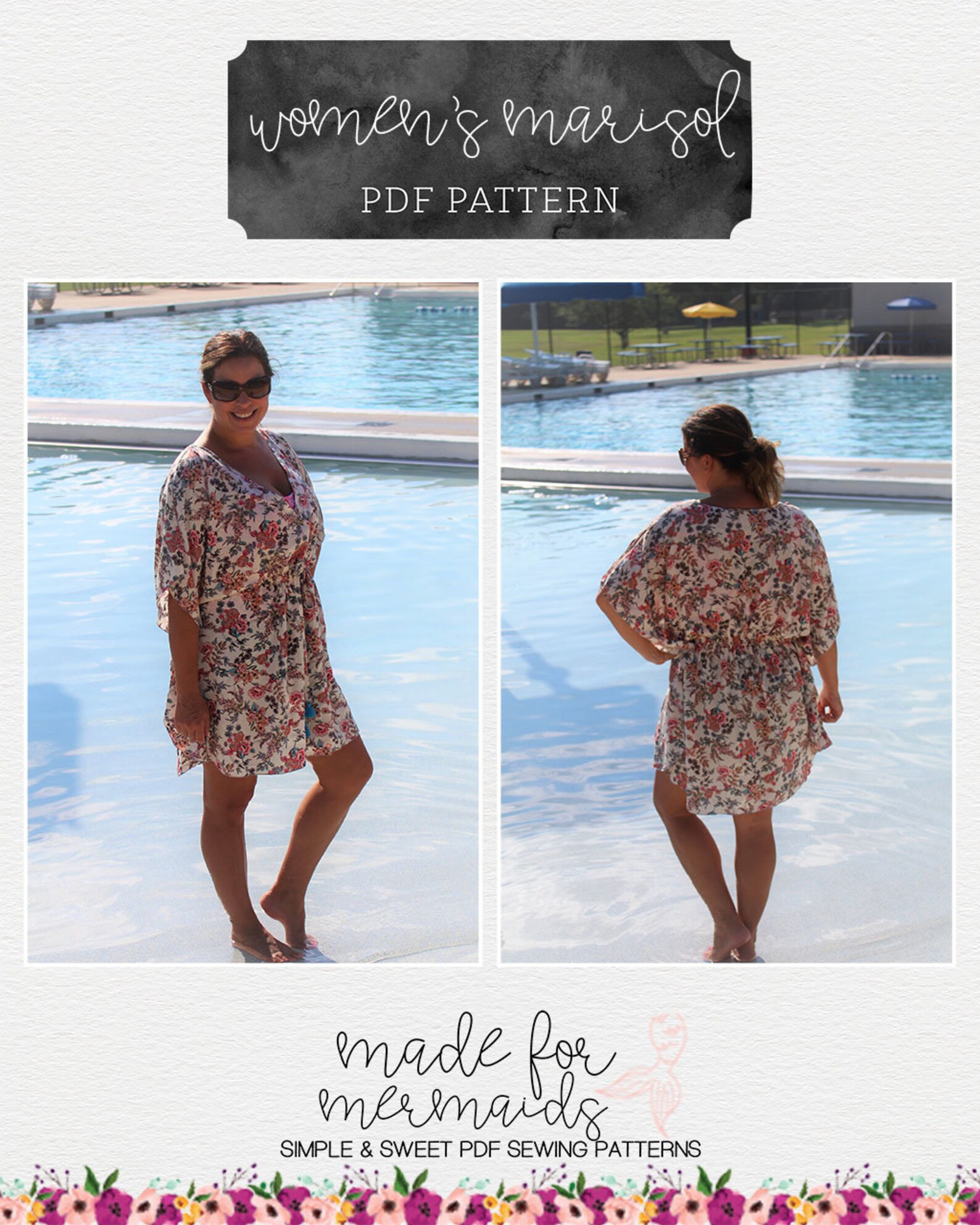 Resort Collection- Women’s Marisol Cover-up & Dress PDF Sewing Pattern ...