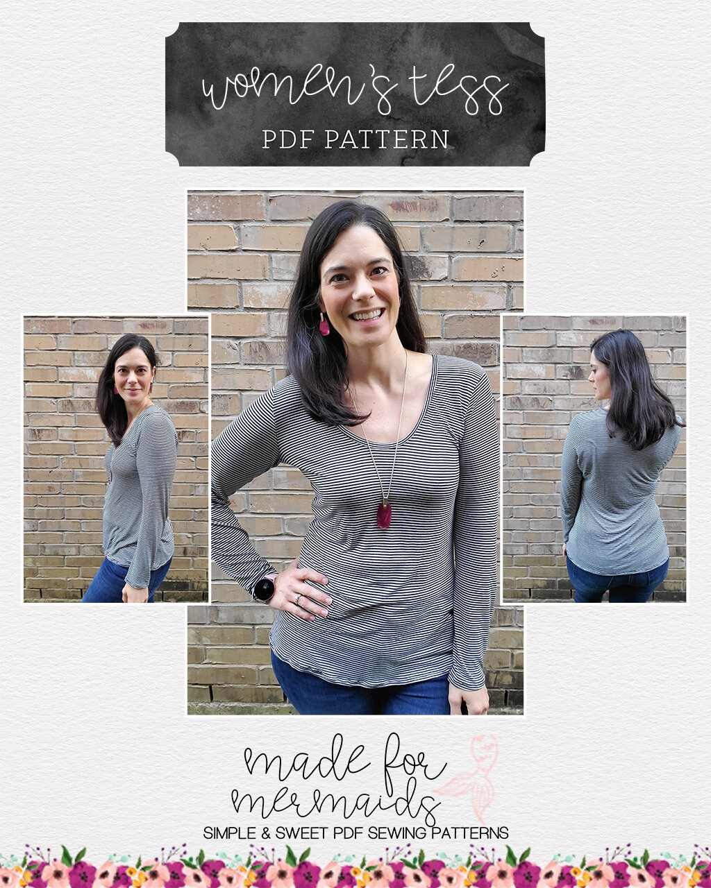 Lounge & Lace Collection- Adult Tess Top Pattern - Etsy