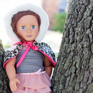 Hooded Cape Caplet Capelet DOLLY Dress 15" or 18" Doll PDF Pattern ...