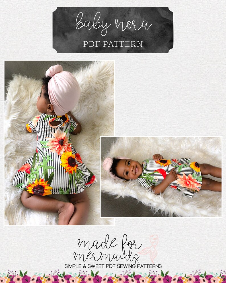 Baby Nora Swing Top & Dress PDF Sewing Pattern Sizes - Etsy