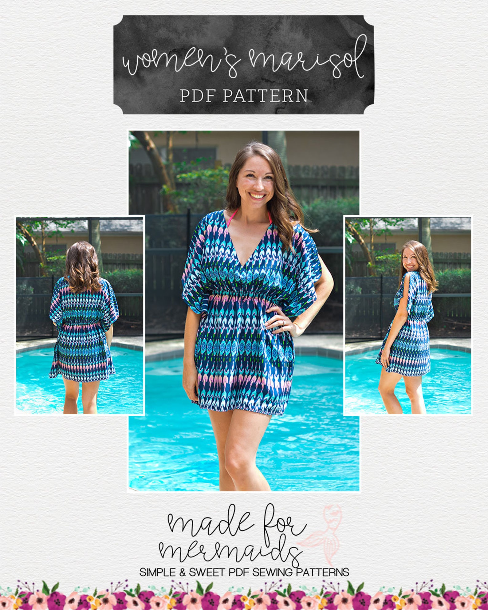 Resort Collection Womens Marisol Cover-up & Dress PDF Sewing | Etsy