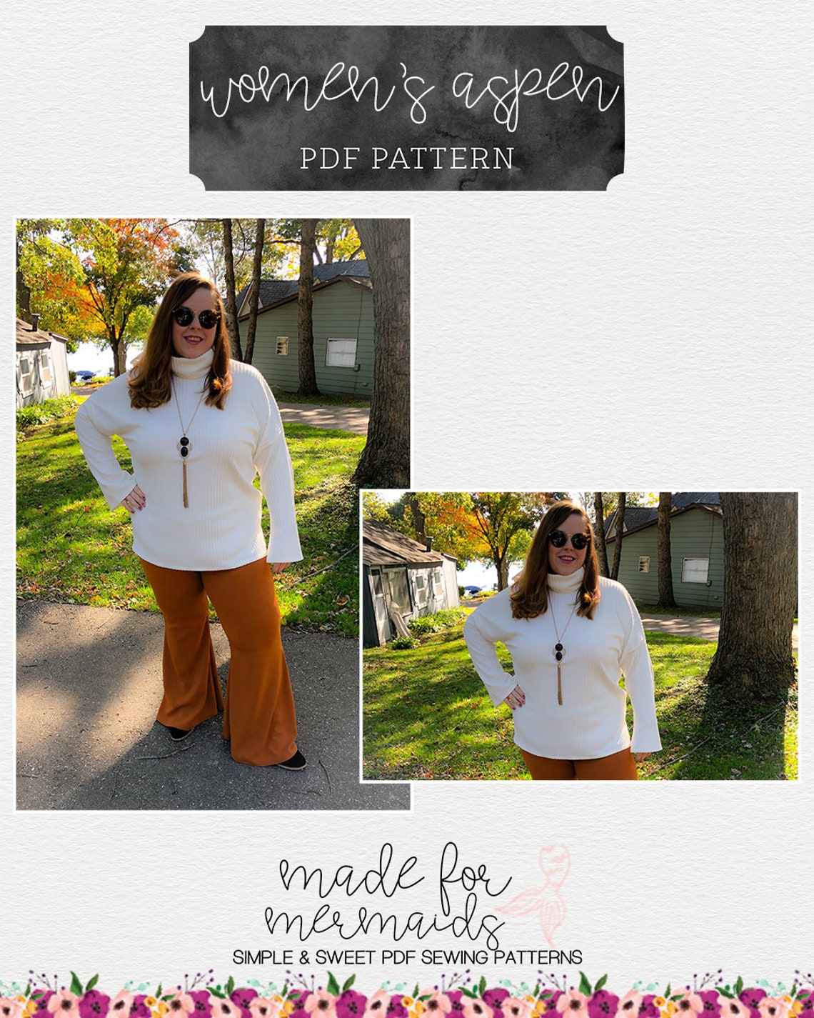 Adult Aspen Sweater Top, Tunic & Dress PDF Sewing Pattern - Etsy