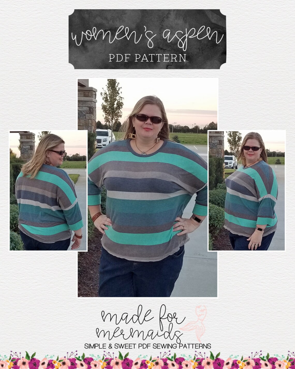 Adult Aspen Sweater Top, Tunic & Dress PDF Sewing Pattern - Etsy