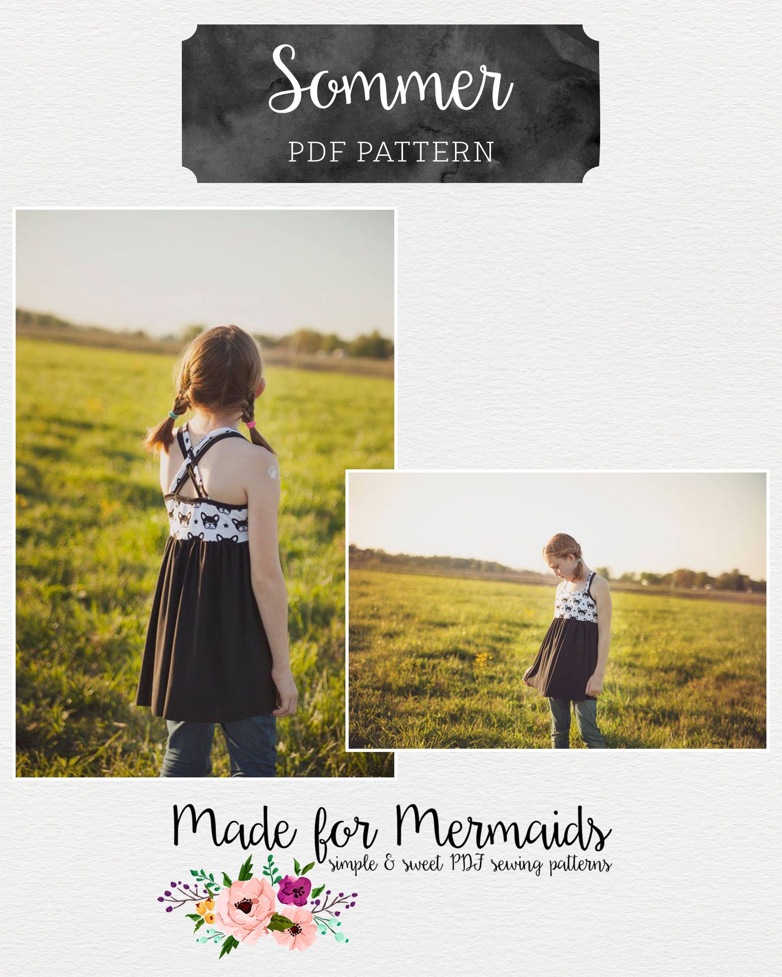 Sommer Tunic, Dress & Maxi PDF Sewing Pattern 1/2-14 - Etsy