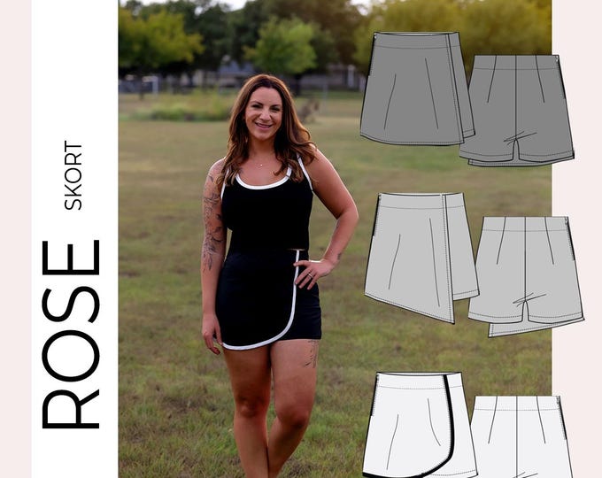 INSTANT DOWNLOAD- Paisley Skort PDF Sewing Pattern & Tutorial - Etsy Canada