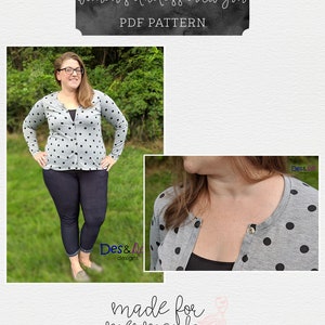 Women’s Clueless Cardigan Pattern PDF Sewing Pattern - Etsy