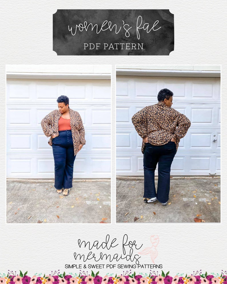 Adult Fae Cardigan & Duster PDF Sewing Pattern - Etsy