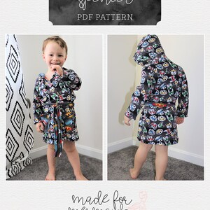 Lounge & Lace Collection Spencer Robe PDF Sewing Pattern Sizes 1/2-14 ...