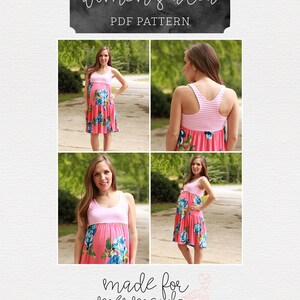Resort Collection- Adult Aria Racerback Top, Dress, Midi & Maxi PDF ...