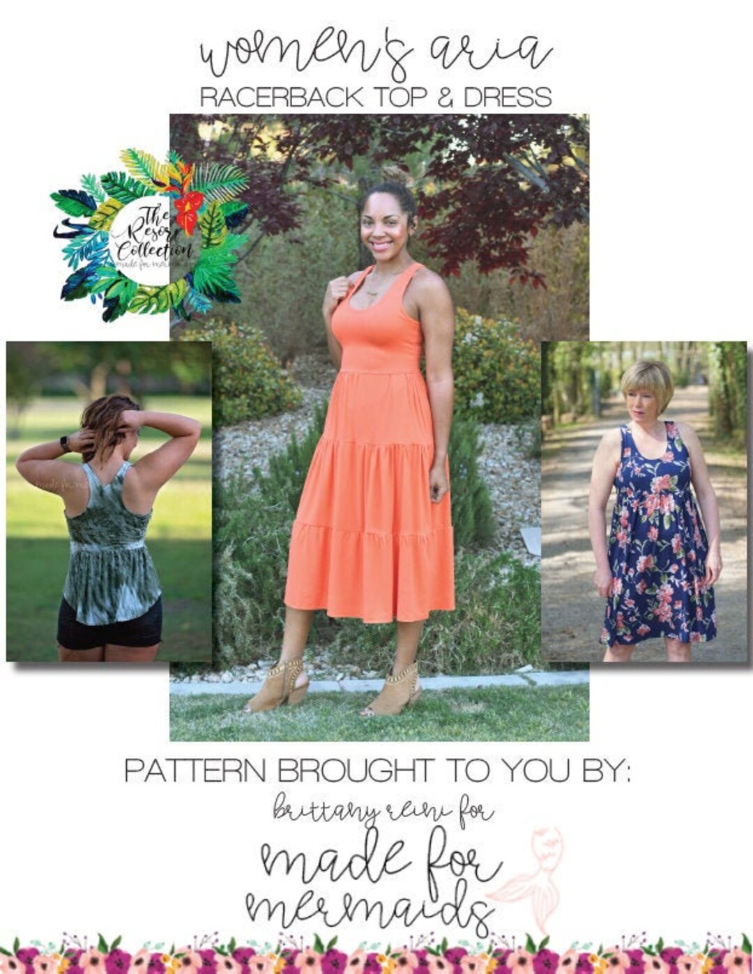 Resort Collection- Adult Aria Racerback Top, Dress, Midi & Maxi PDF ...