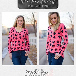Lounge & Lace Collection- Adult Tess Top Pattern - Etsy