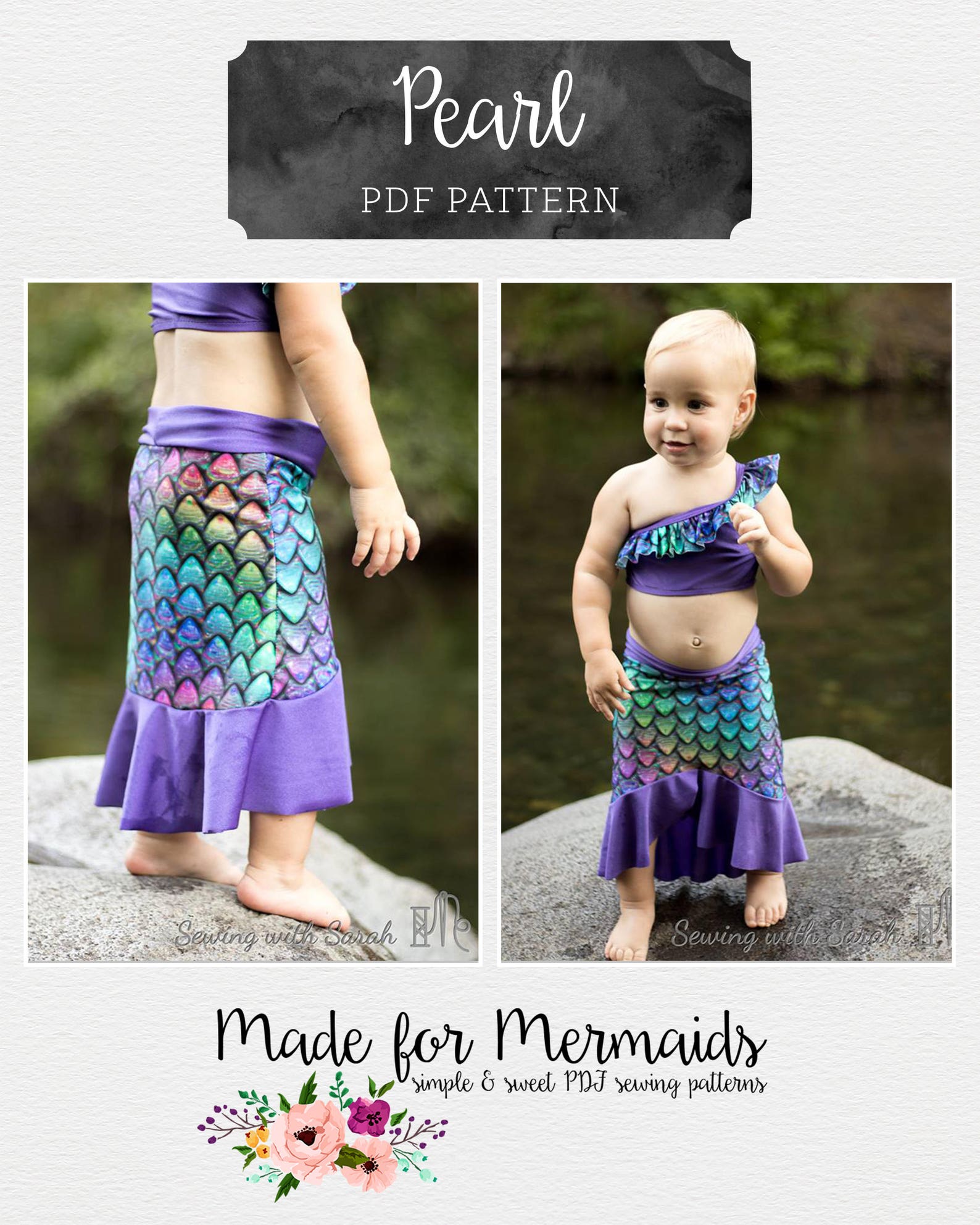Mermaid Shores Collection Pearl Cover up PDF Pattern Instant - Etsy