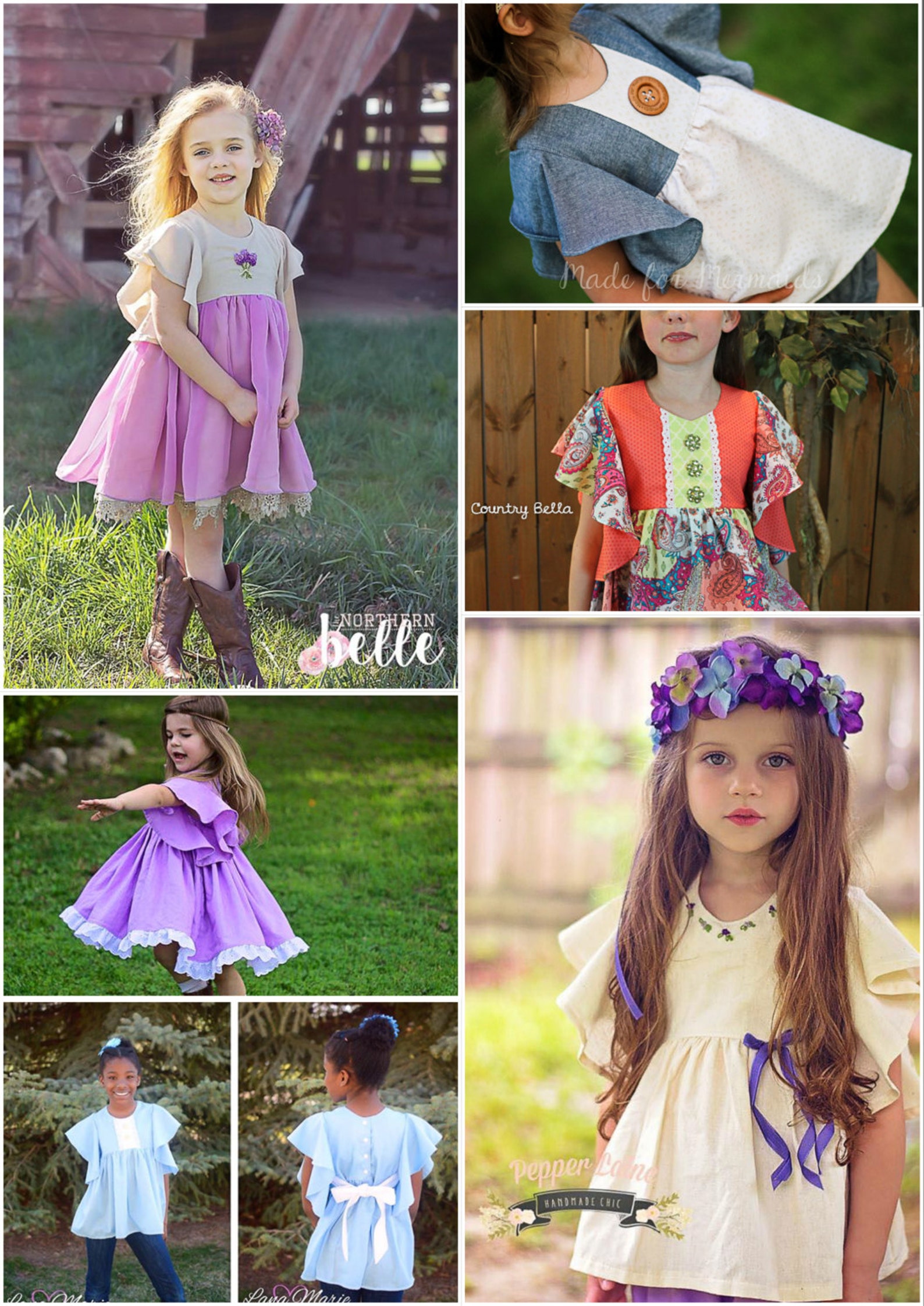 Grace Dress and Top PDF Pattern Instant Download Sizes 1/2 to 14 - Etsy