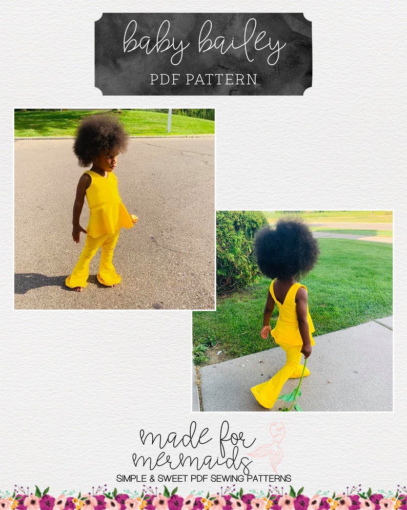 Baby Bailey Bell Bottoms Pattern - Etsy