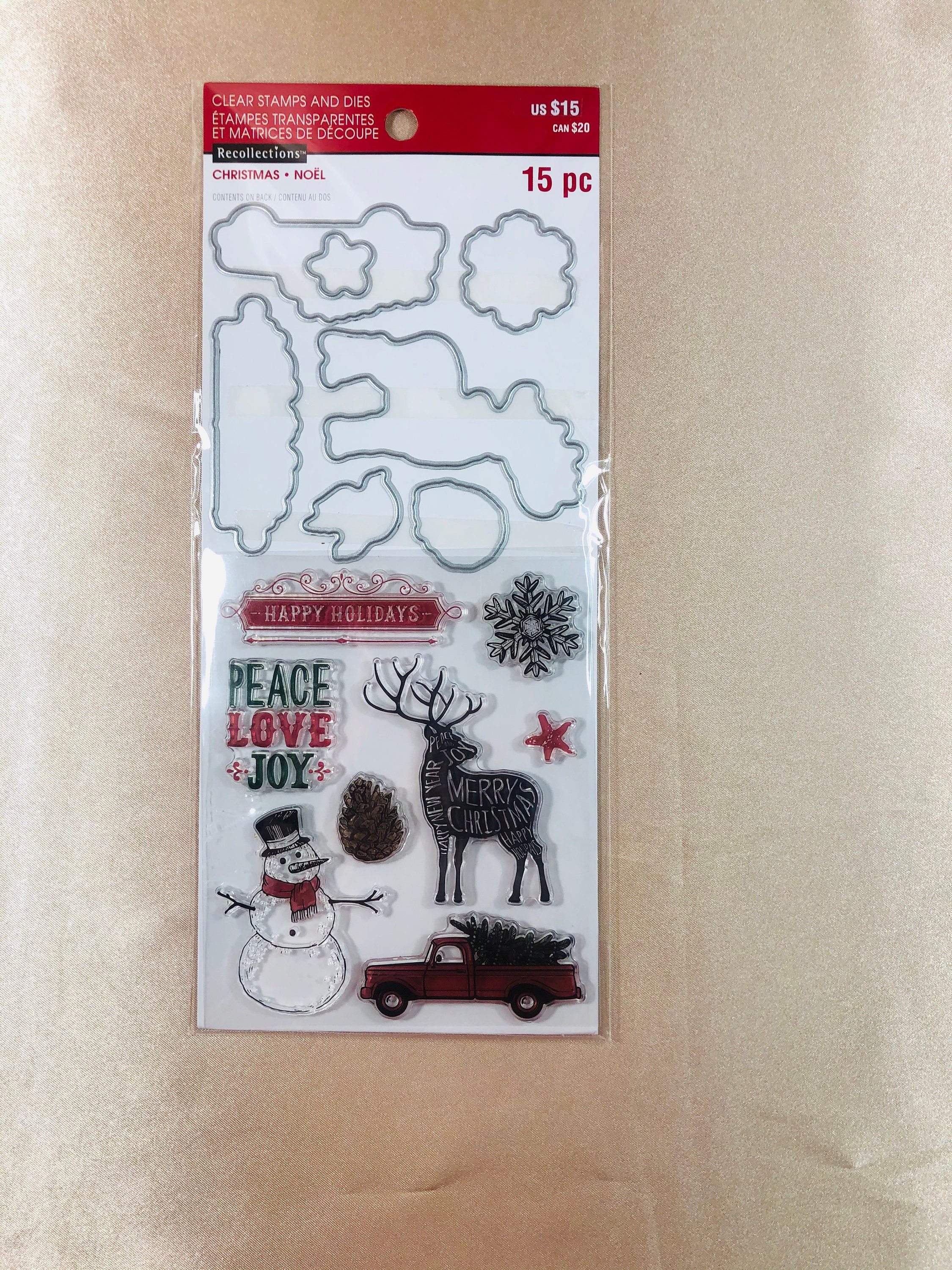Recollections Christmas 15 Pc Stamp and Die Set - Etsy