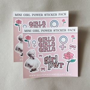 Girl Power Sticker Pack, Aesthetic, Internet Stickers, Quote Stickers ...