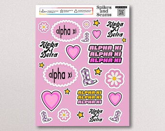 Alpha Xi Delta Decal - Etsy