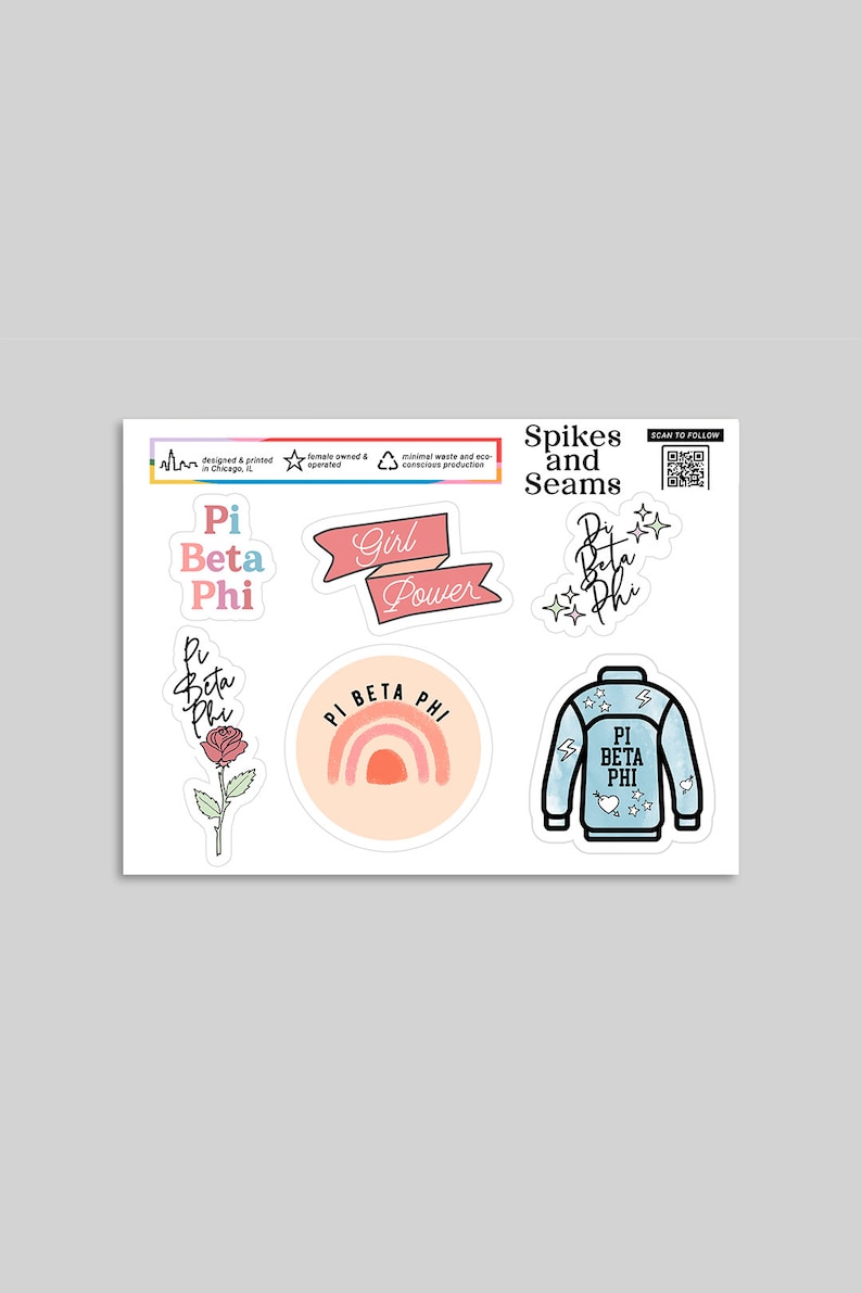 Pi Beta Phi Stickers, Pi Phi, Sorority Recruitment, Sorority Stickers ...