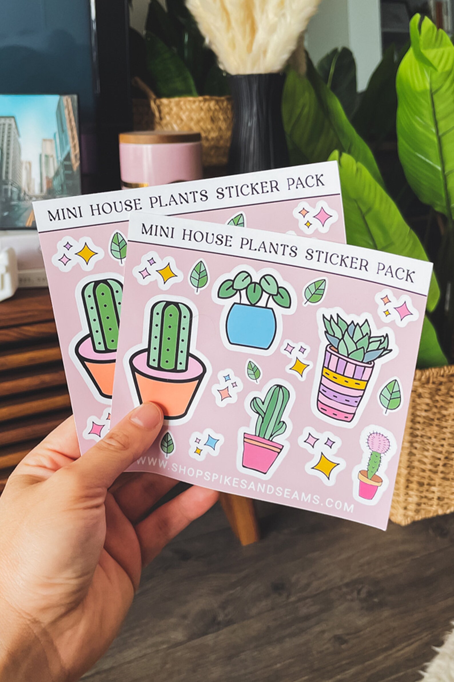 Cactus Sticker Pack, Aesthetic Plant Lover Stickers, Weatherproof - Etsy