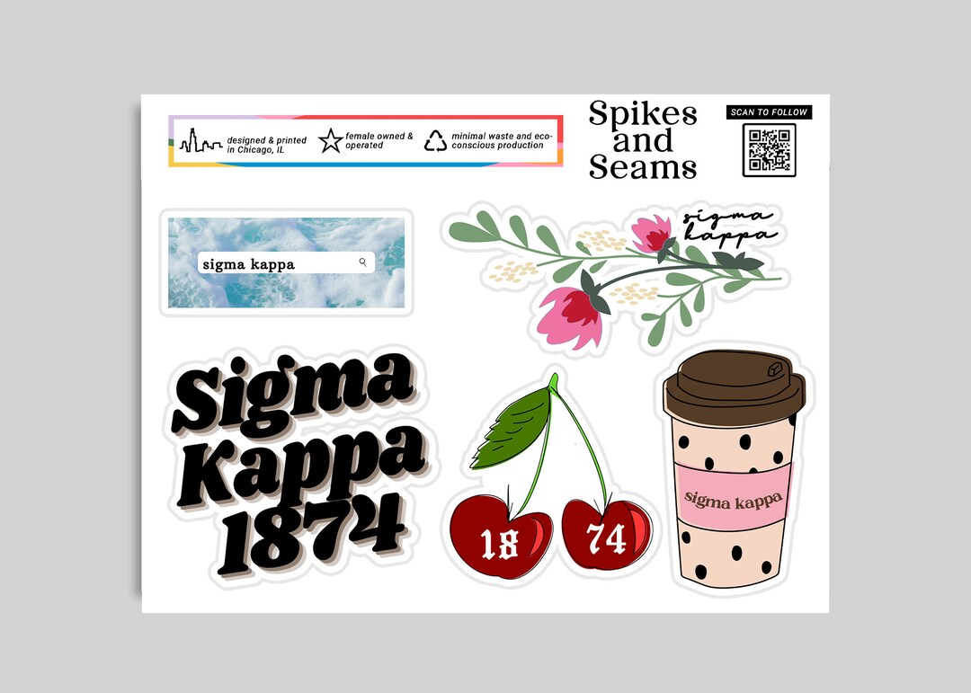 Sigma Kappa Stickers, Sig Kap, Sorority Recruitment, Sorority Stickers ...