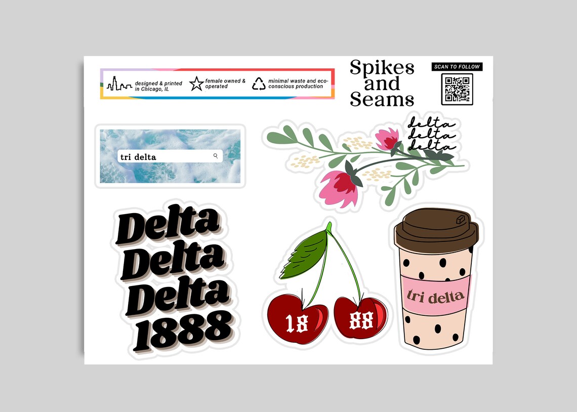 Alpha Phi Stickers Alpha Phi Sorority Stickers Sorority - Etsy