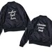 Custom Bomber Jacket Personalized Jacket Women's Jacket - Etsy