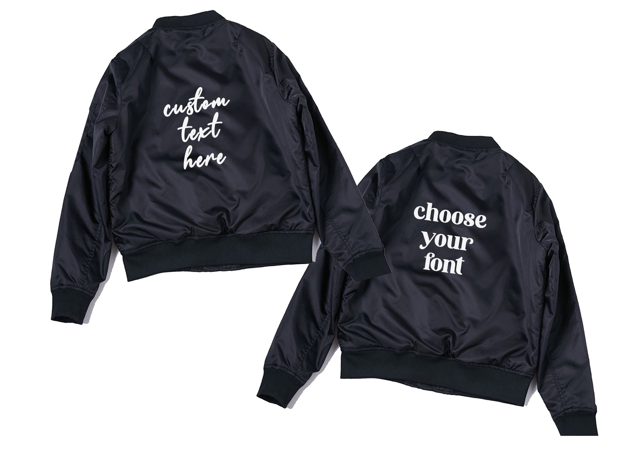 Custom Bomber Jacket Personalized Jacket Women's Jacket | Etsy