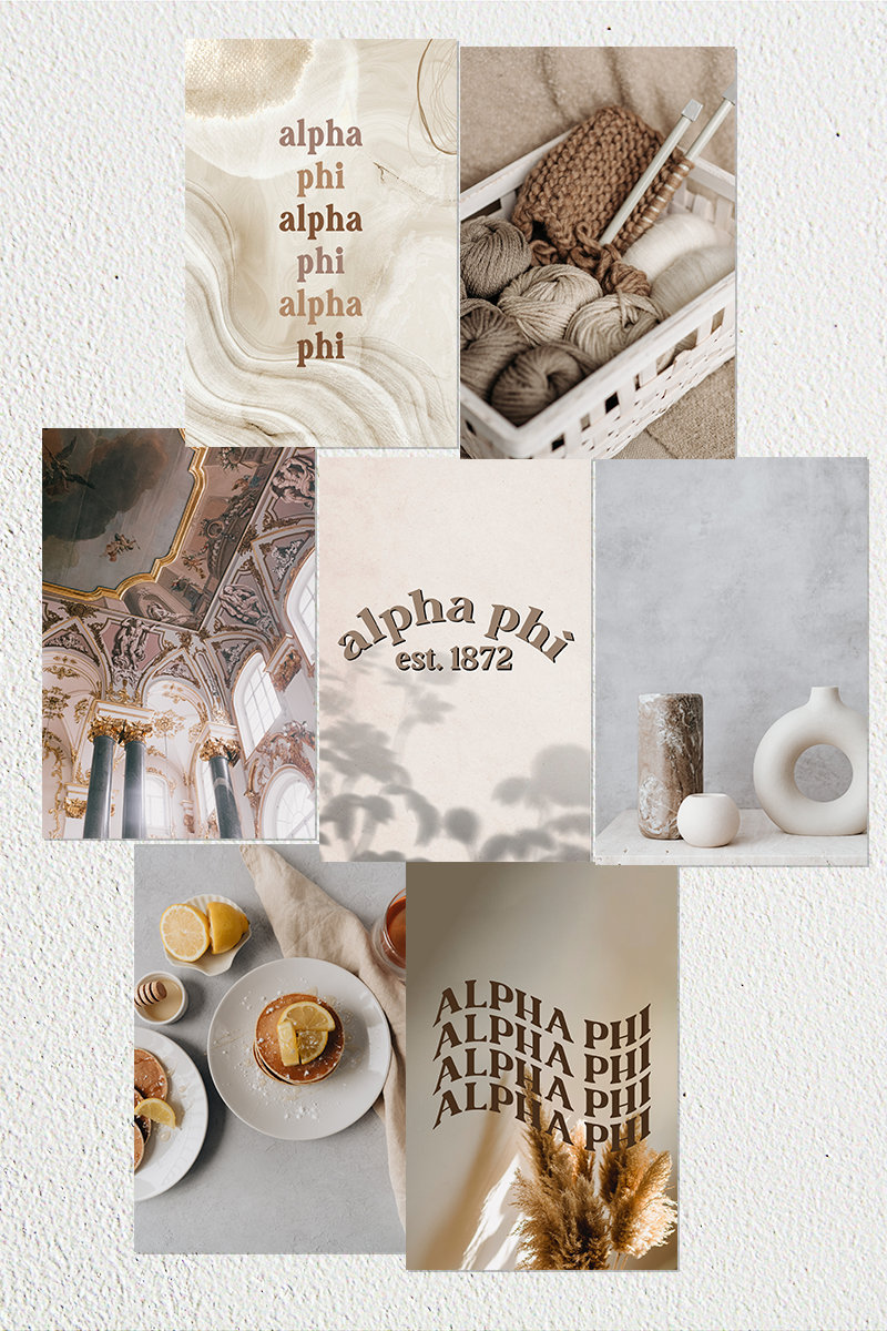 Sorority Collage Kit Alpha Epsilon Phi Aephi Sorority Art | Etsy