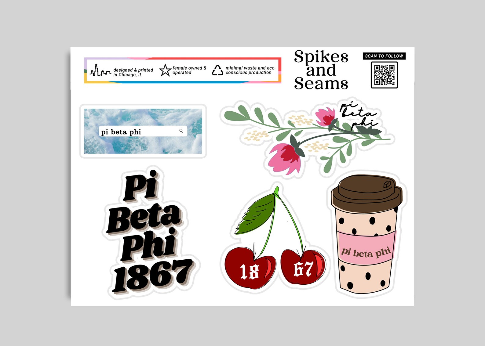 Alpha Phi Stickers Alpha Phi Sorority Stickers Sorority - Etsy