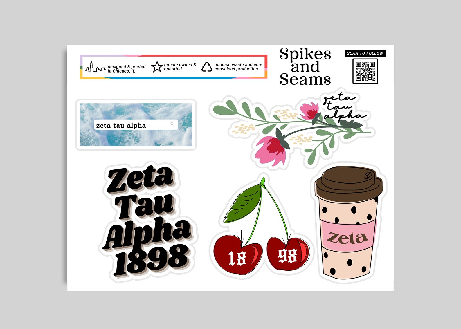 Alpha Phi Stickers Alpha Phi Sorority Stickers Sorority - Etsy