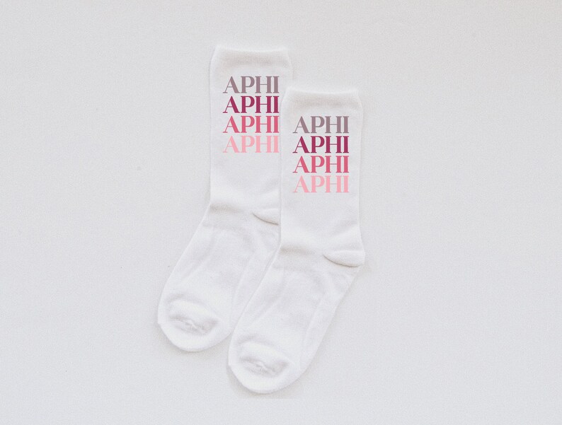 Pi Beta Phi Socks, Pi Phi, Recruitment, Gifts for Rush, Rush Gifts ...