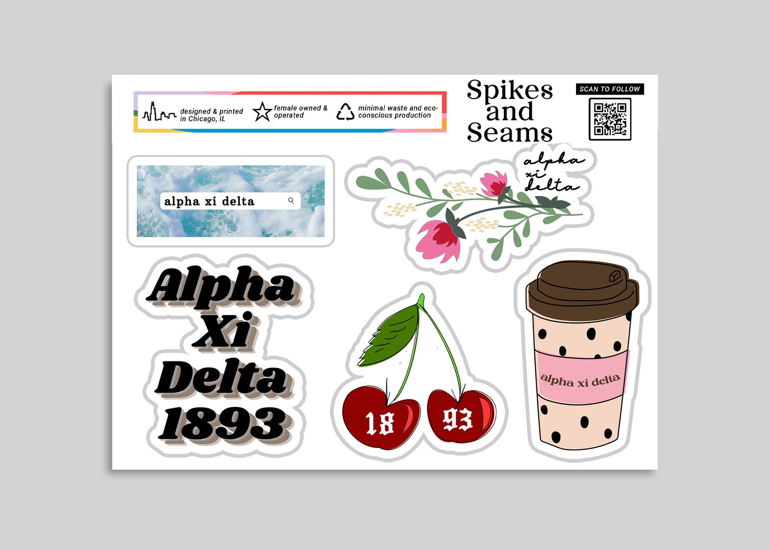 Alpha Phi Stickers Alpha Phi Sorority Stickers Sorority - Etsy