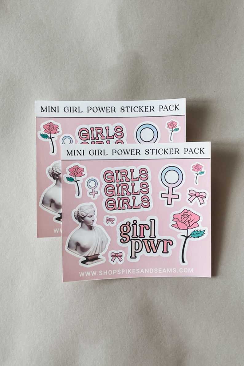 Girl Power Sticker Pack, Aesthetic, Internet Stickers, Quote Stickers ...