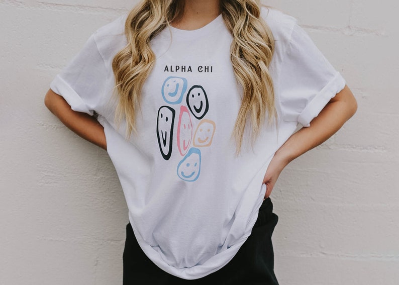 Alpha Chi Omega Shirt Shirts for Rush Bid Day Shirts - Etsy