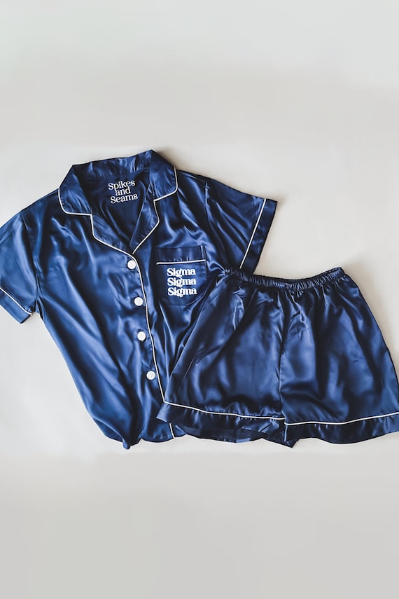 BLOCK FONT Tri Sigma Pajamas Sigma Sigma Sigma Sorority - Etsy