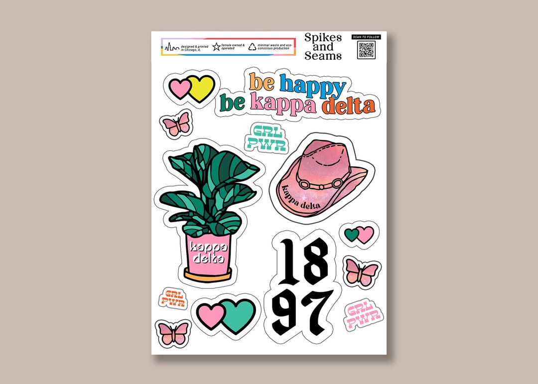 Kappa Alpha Theta Stickers, Sorority Recruitment, Sorority Stickers ...