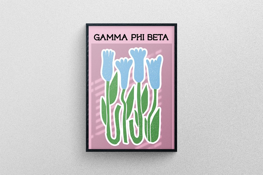 Gamma Phi Beta Art Print, Collage Kit, Gamma Phi, Sorority Art ...