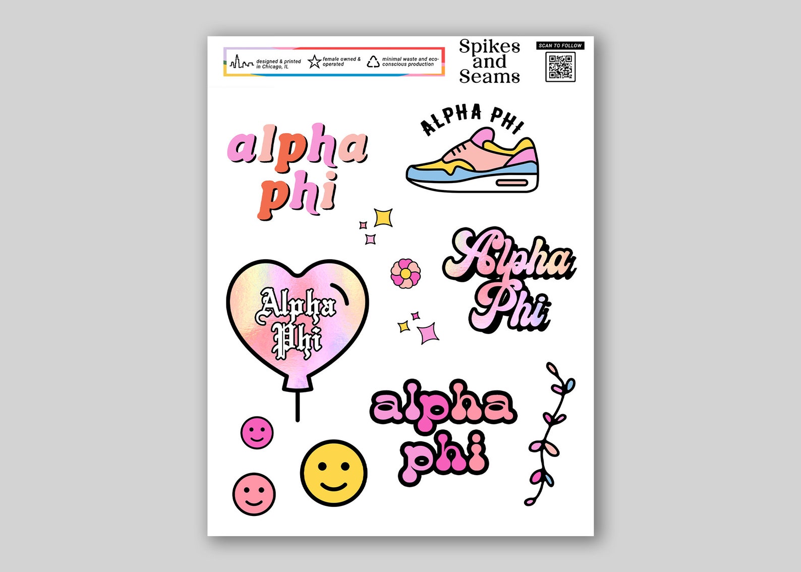 Alpha Phi Stickers Aphi Stickers Sorority Stickers Sorority - Etsy