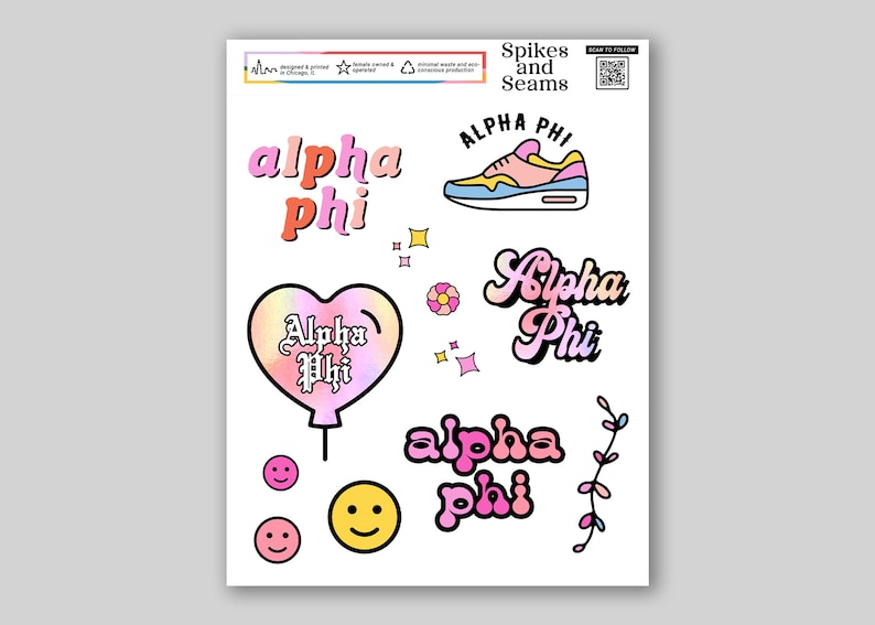 Alpha Phi Stickers Aphi Stickers Sorority Stickers Sorority - Etsy