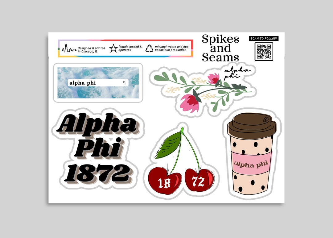 Alpha Phi Stickers, Alpha Phi, Sorority Stickers, Sorority Recruitment ...