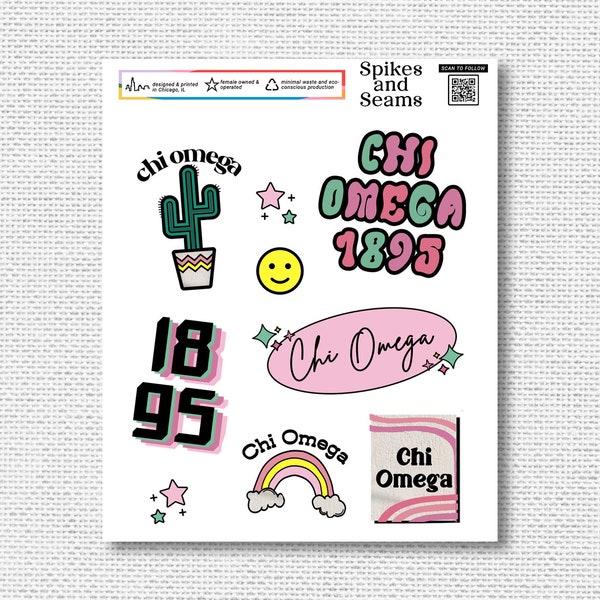 Chi Omega Stickers - Etsy