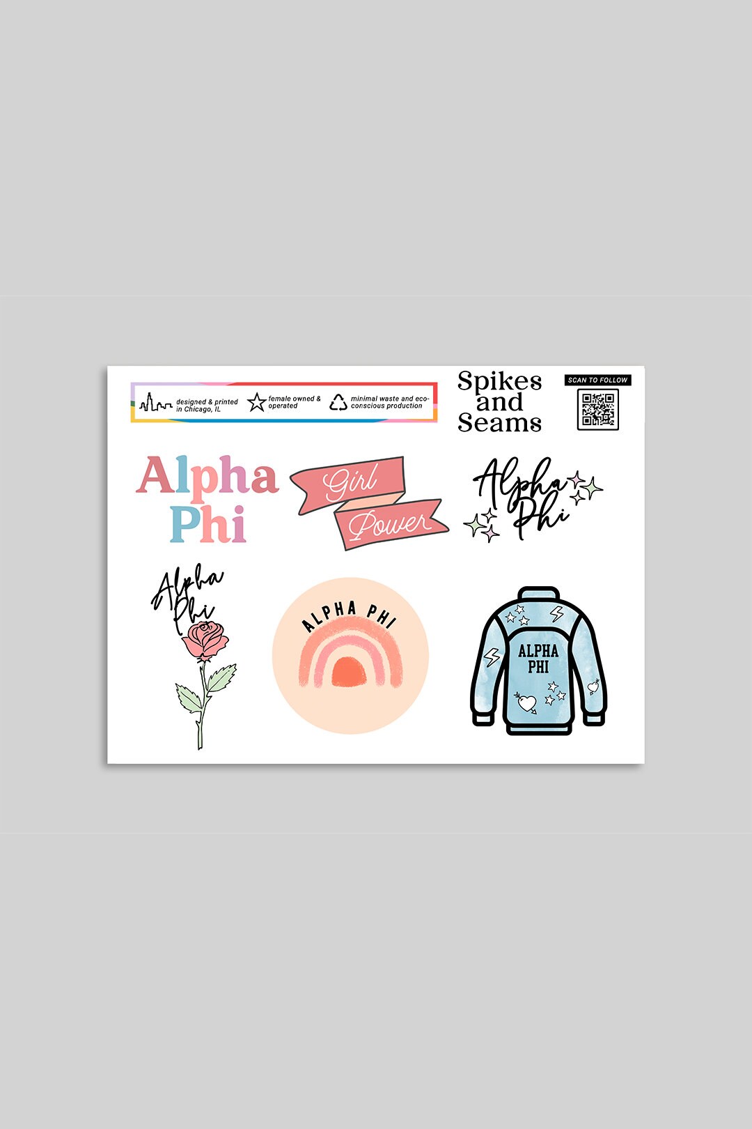 Alpha Phi Stickers, Alpha Phi, Sorority Stickers, Sorority Recruitment ...